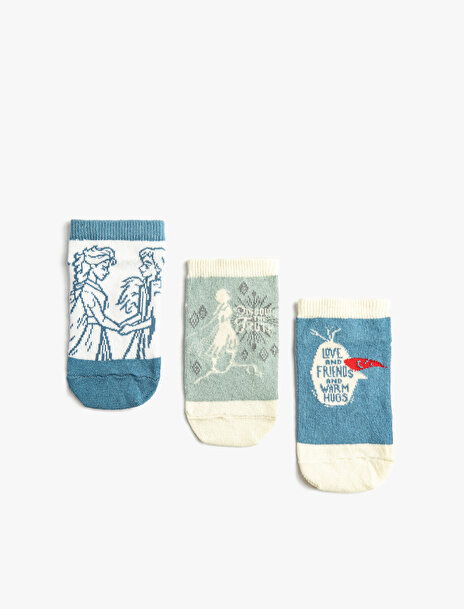 Koton Kız Çocuk 3'lü Dısney Lisanslı Çorap Seti