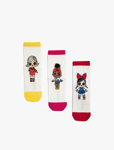 Koton Kız Çocuk Lol Suprise Baskılı Çorap