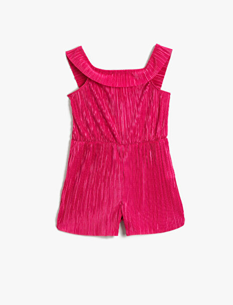 Koton Kız Çocuk Mini Şort Tulum Volanlı Kolsuz