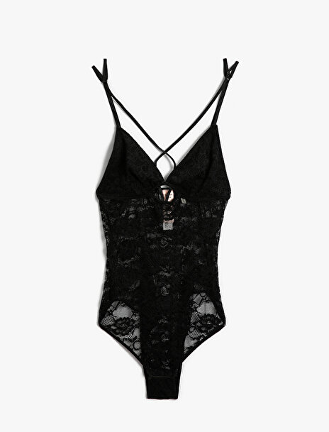 Koton Kadın Dantel Detaylı Bodysuit