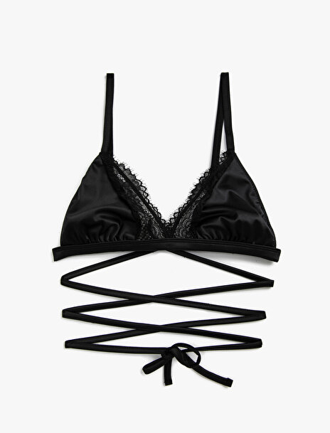 Koton Kadın Dantelli Üçgen Sütyen Bağlama Detaylı