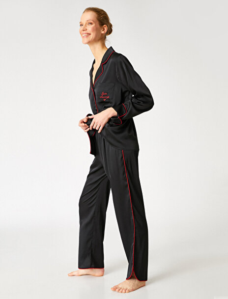 Koton Kadın Yanı Çizgili Pijama Alt