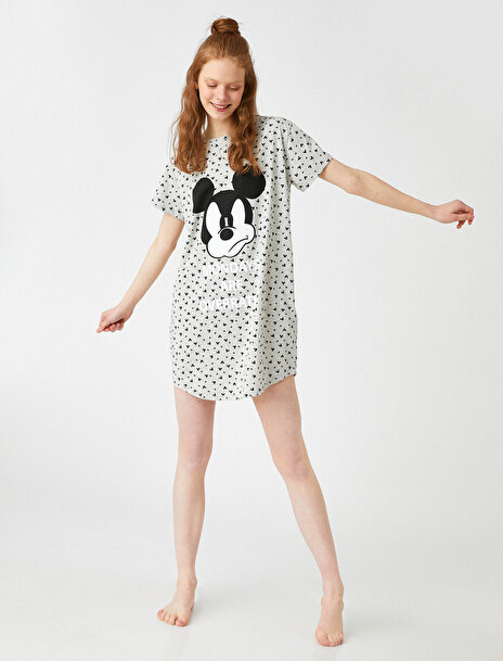 Koton Kadın Disney Lisanslı Baskılı Gecelik Elbise