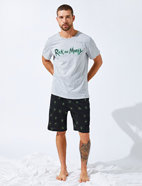 Koton Erkek Rick and Morty Baskılı Pijama Set