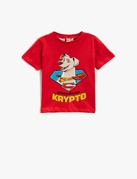Koton Erkek Çocuk Süper Köpek Krypto Baskılı Tişört Lisanslı Kısa Kollu Pamuklu Koton Erkek Çocuk Süper Köpek Krypto Baskılı Tişört Lisanslı Kısa Kollu Pamuklu