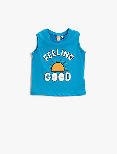 Koton Erkek Çocuk Yaz Temalı Baskılı Atlet Pamuklu