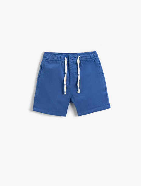 Koton Erkek Çocuk Basic Şort Beli Lastikli Diz Üstü Pamuklu