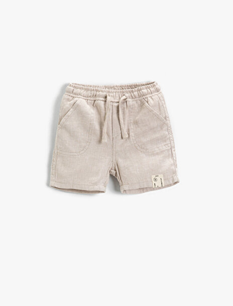 Koton Erkek Çocuk Belden Bağlamalı Keten Şort