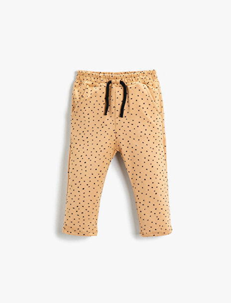 Koton Erkek Çocuk Puantiyeli Belden Bağlamalı Eşofman Altı Pamuklu