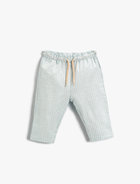 Koton Erkek Çocuk Ekose Pantolon Beli Bağcıklı Slim Pamuklu Koton Erkek Çocuk Ekose Pantolon Beli Bağcıklı Slim Pamuklu