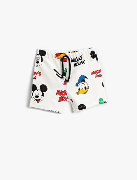 Koton Erkek Çocuk Mickey Mouse Baskılı Lisanslı Şort Beli Bağcıklı Pamuklu Koton Erkek Çocuk Mickey Mouse Baskılı Lisanslı Şort Beli Bağcıklı Pamuklu