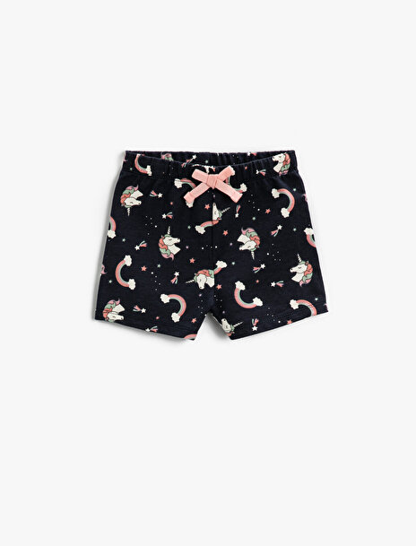 Koton Kız Çocuk Unicorn Baskılı Şort