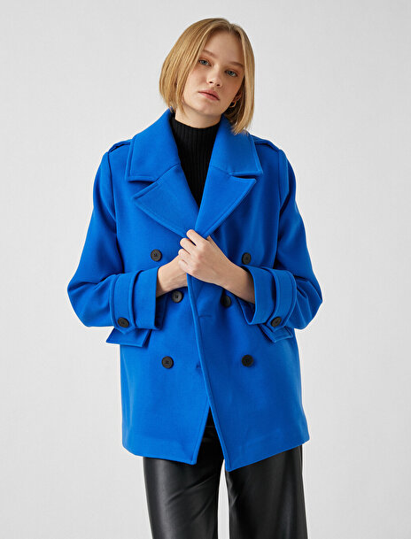 Koton Kadın Kruvaze Yaka Palto