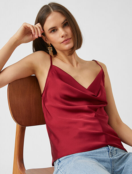 Koton Kadın Saten Drape Atkı Koton Kadın Saten Drape Atkı