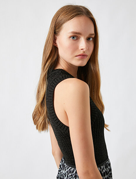 Koton Kadın Fitilli Halter Yaka Atlet