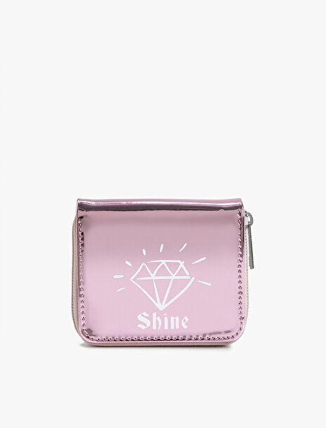 Koton Kadın Parlak Yazılı Baskılı Cüzdan