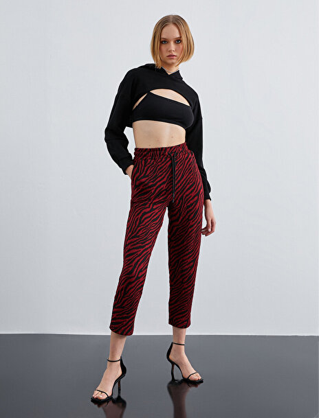 Koton Kadın Zebra Desenli Eşofman Altı