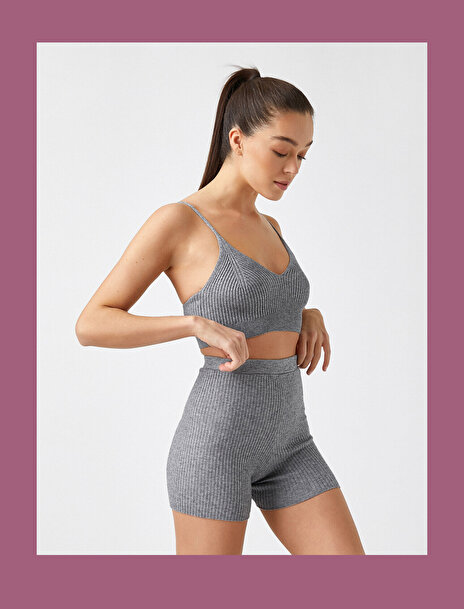 Koton Kadın Fitilli Şort Tayt