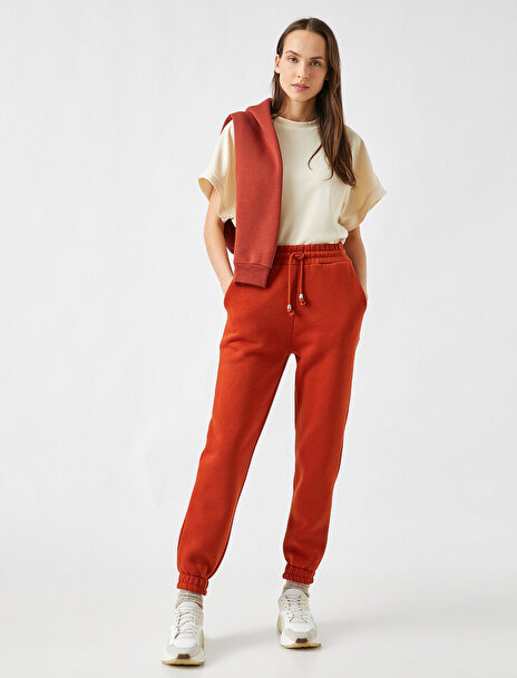 Koton Kadın Beli Bağcıklı Jogger Pantolon