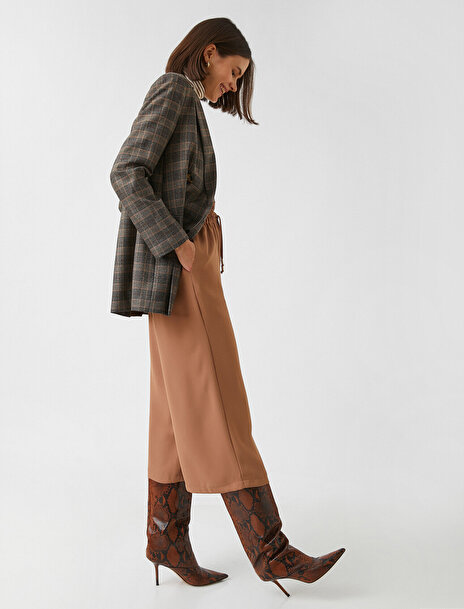 Koton Kadın Palazzo Crop Pantolon