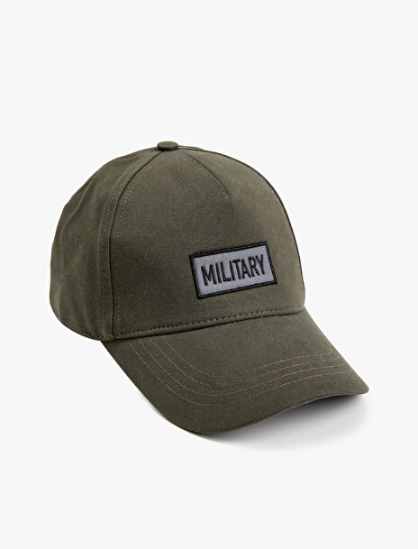 Koton Kadın Yazı İşlemeli Şapka Pamuklu