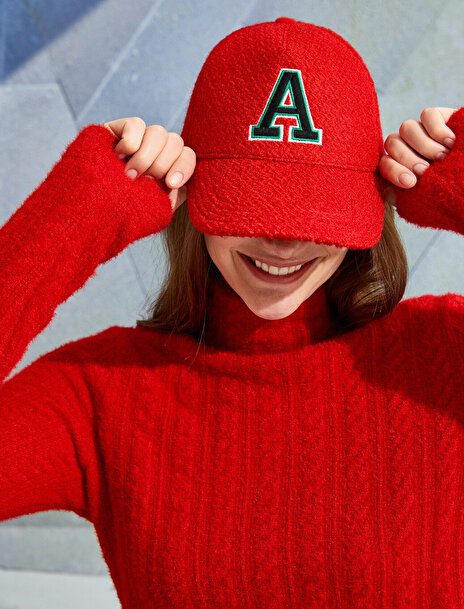 Koton Kadın A Harfi İşlemeli Şapka