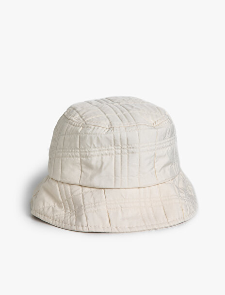 Koton Kadın Kapitone Bucket Şapka