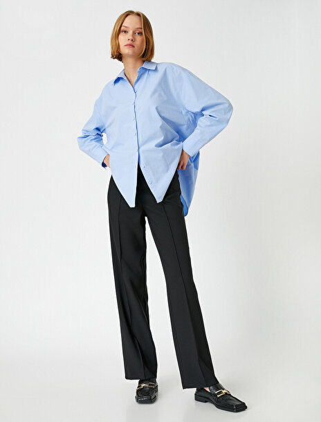 Koton Kadın Yüksek Bel Kumaş Pantolon