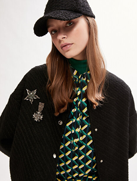 Koton Kadın Çıtçıtlı Bomber Ceket