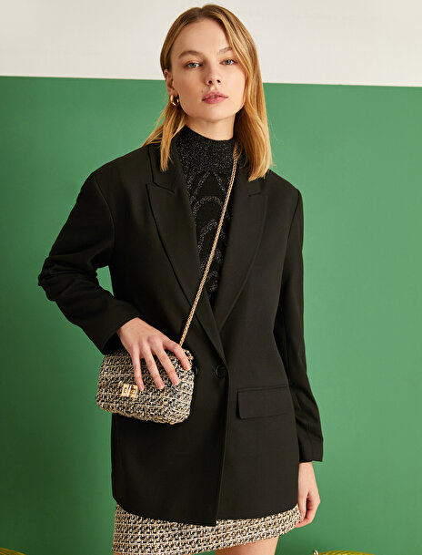 Koton Kadın Oversize Blazer Ceket Koton Kadın Oversize Blazer Ceket