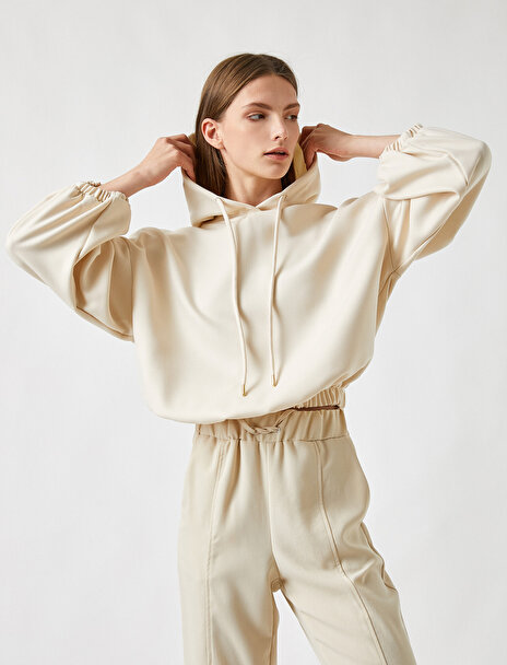 Koton Kadın Kapüşonlu Oversize Bluz