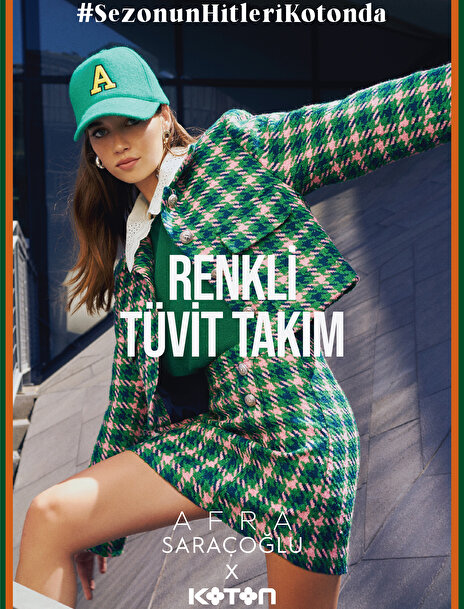 Koton Kadın Kazayağı Desenli Düğmeli Yüksek Bel Mini Tüvit Etek Koton Kadın Kazayağı Desenli Düğmeli Yüksek Bel Mini Tüvit Etek