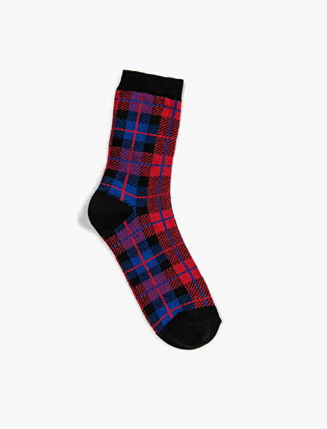 Koton Kadın Ekoseli Soket Çorap