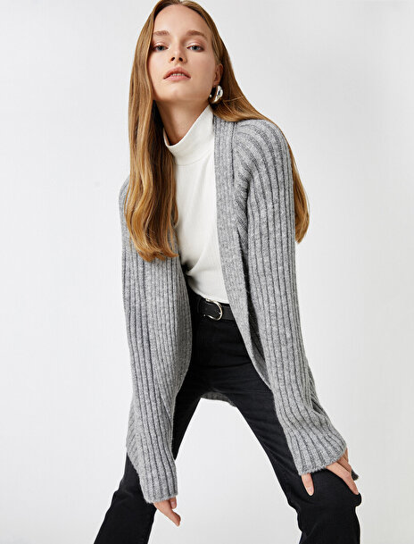 Koton Kadın Fitilli Uzun HIrka