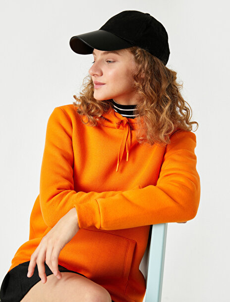 Koton Ole Genç Kız Kapüşonlu Kanguru Cepli Sweatshirt