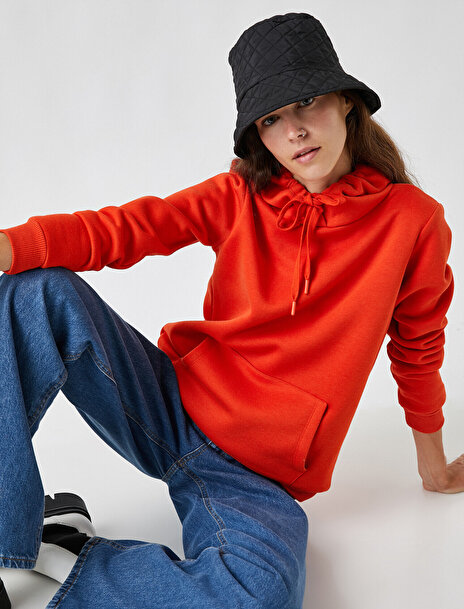 Koton Ole Genç Kız Kapüşonlu Kanguru Cepli Sweatshirt