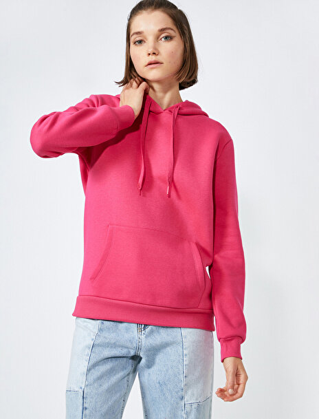 Koton Ole Genç Kız Kapüşonlu Kanguru Cepli Sweatshirt