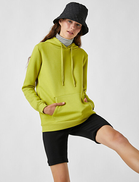 Koton Ole Genç Kız Kapüşonlu Kanguru Cepli Sweatshirt