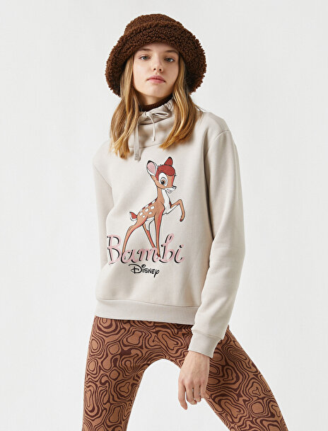 Koton Ole Genç Kız Disney Lisanslı Uzun Kollu Baskılı Sweatshirt