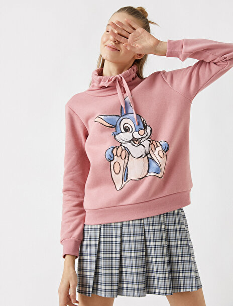 Koton Ole Genç Kız Disney Lisanslı Uzun Kollu Baskılı Sweatshirt