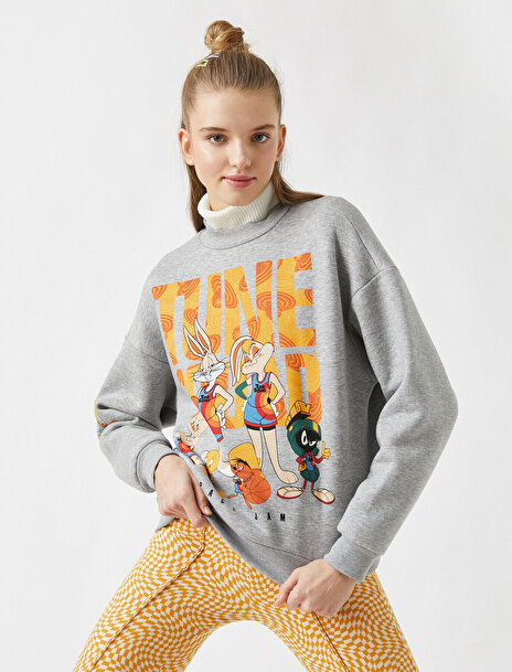 Koton Ole Genç Kız Warner Bros Lisanlı Uzun Kollu Baskılı Sweatshirt