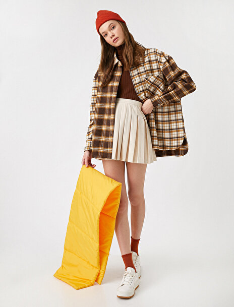 Koton Ole Genç Kız Oduncu Gömleği Ekoseli