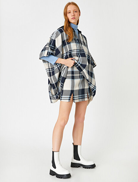 Koton Ole Genç Kız Kareli Mini Etek