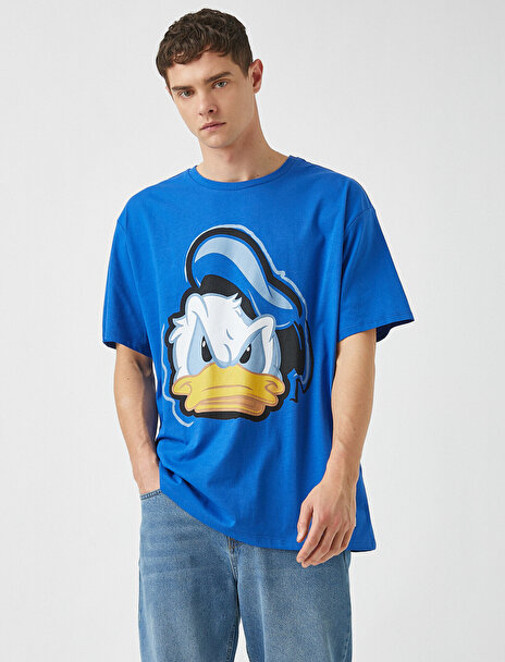 Koton Erkek Donald Duck Oversize Tişört Lisanslı Baskılı Koton Erkek Donald Duck Oversize Tişört Lisanslı Baskılı