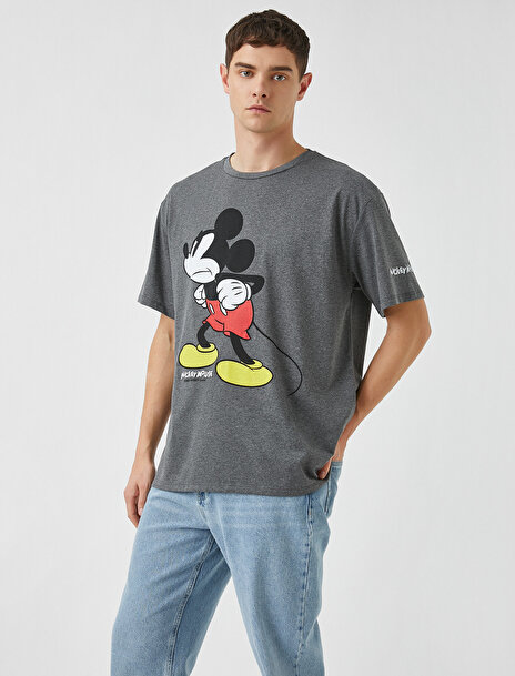 Koton Erkek Mickey Mouse Oversize Tişört Lisanslı Baskılı Koton Erkek Mickey Mouse Oversize Tişört Lisanslı Baskılı