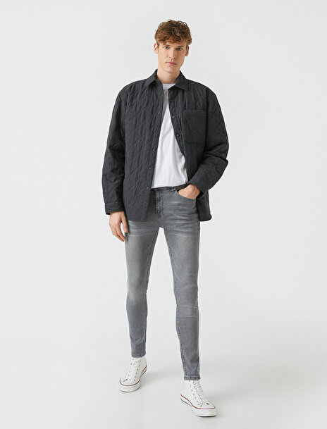 Koton Erkek Super Skinny Fit Kot Pantolon - Justin Jean