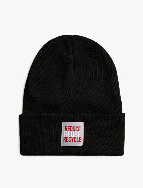 Koton Erkek Yazılı Baskılı Bere