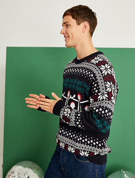 Koton Erkek Rick and Morty Oversize Kazak Lisanslı Baskılı