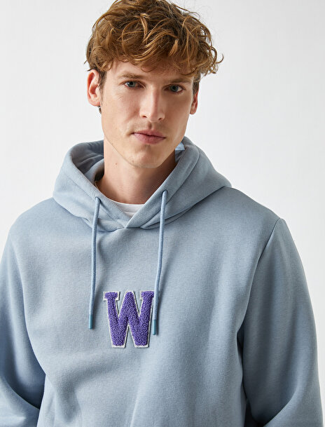 Koton Erkek Havlu Kumaş İşlemeli Kapşonlu Sweatshirt Koton Erkek Havlu Kumaş İşlemeli Kapşonlu Sweatshirt