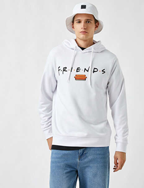 Koton Erkek Friends Kapüşonlu Sweatshirt Lisanslı Baskılı Koton Erkek Friends Kapüşonlu Sweatshirt Lisanslı Baskılı